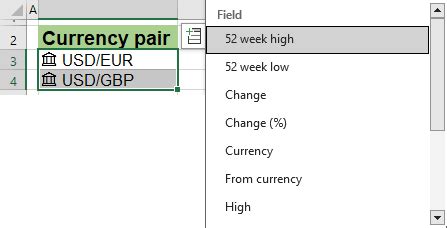 How To View Currency Exchange Rates In Excel Microsoft Excel