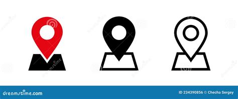 A Set Of Geolocation Map Labels Marker Map Pointer Icon Stock Vector Illustration Of Choice