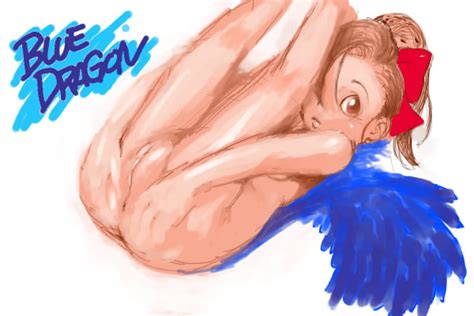 Rule 34 Artist Request Blue Dragon Bow Brown Hair Kluke Presenting
