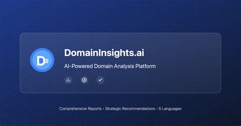 Domaininsightsai Ai Powered Domain And Business Plan Analysis