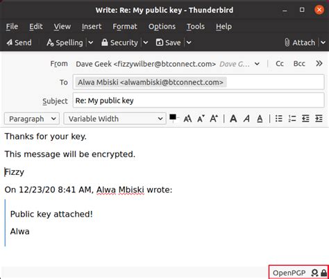 How To Use Openpgp Encryption For Emails In Thunderbird