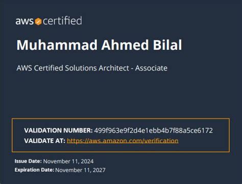 Muhammad Ahmed Bilal On Linkedin Aws Awscertified Solutionarchitect Cloudcomputing Tech