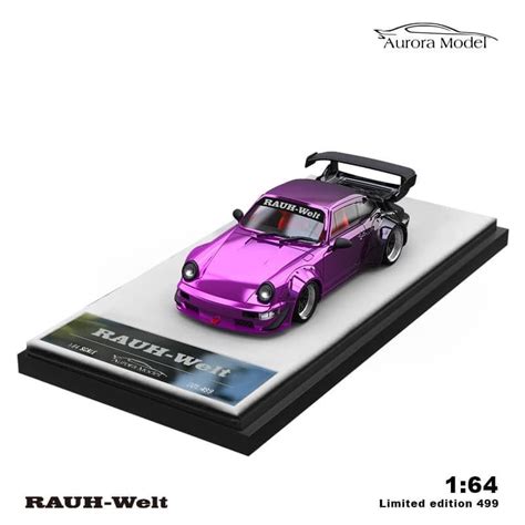 Aurora Model 1 64 2024 Porsche Rwb 964 Purple To Black Aussie Diecast