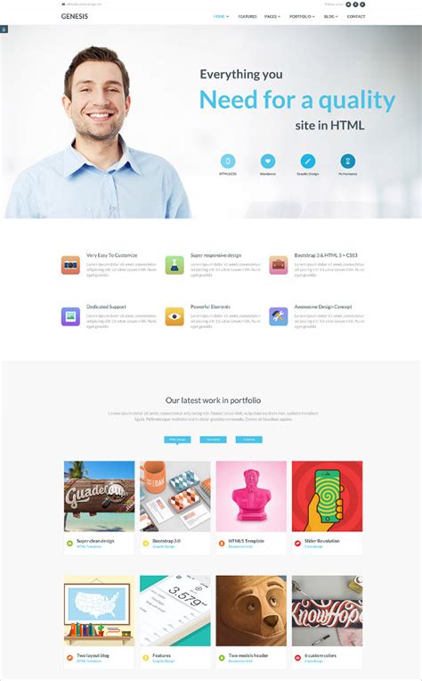 40 Responsive Html5 Website Themes And Templates Free And Premium Templates