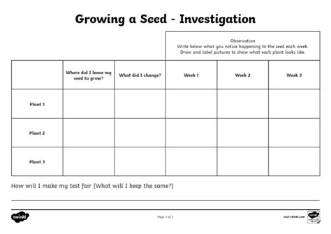 Observation Table Pdf
