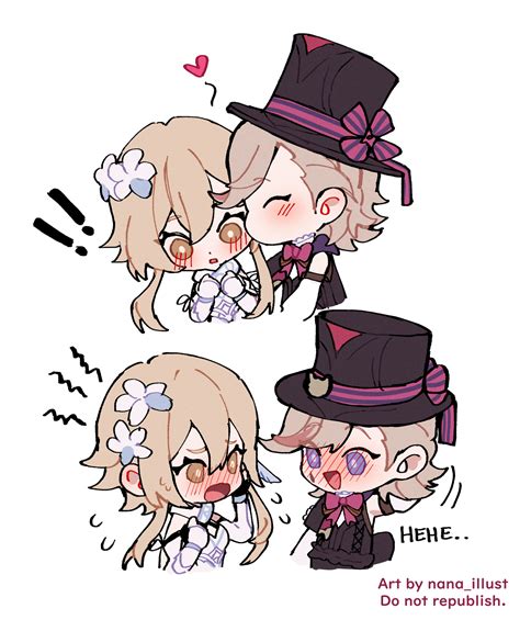 Lumine And Lyney Genshin Impact Drawn By Nana Illust Danbooru