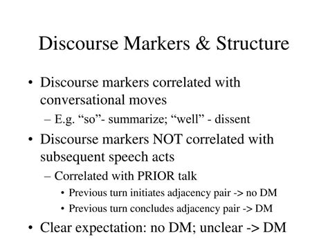 Ppt Discourse Markers Powerpoint Presentation Free Download Id5665864