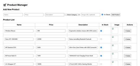 Github Kadeejahibaptproduct Management Dashboard A Full Stack Product Management System