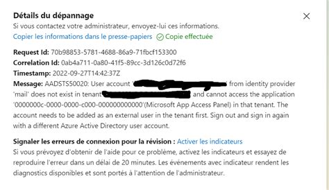 Error Aadsts50020 Microsoft Qanda
