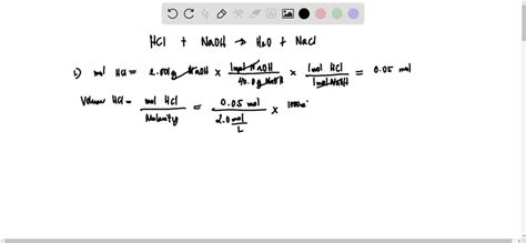 solved 20 what volume of 0 5 m naoh solution is needed to completely