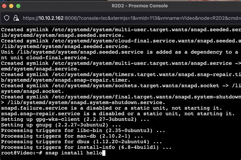 Installing With Snap Inside Of Proxmox Container Virtualize Everything