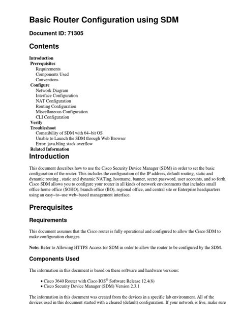 Pdf Basic Router Configuration Using Sdm Dokumen Tips
