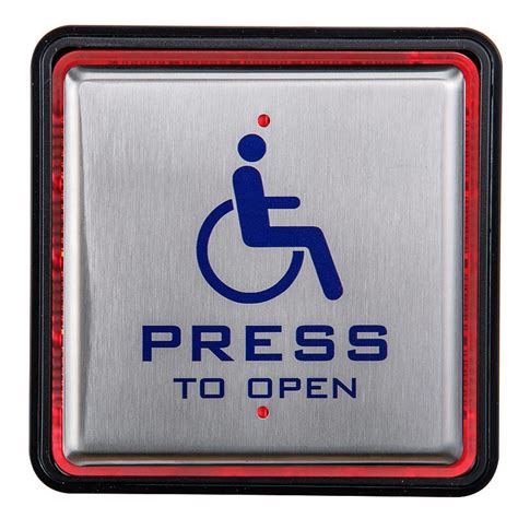 Pb09 Rgb Automatic Door Disables Switch For The Disabled Funtional Press Button Wired Disabled
