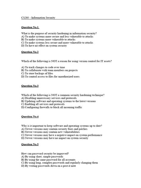 Cs205 Sample Paper Pdf Security Computer Security