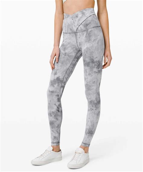 Lululemon Align Pant 28" *Criss Cross Waist - Diamond Dye Stargaze Pitch Grey - lulu fanatics