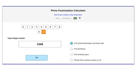 Prime Factorization Calculator Shows All Steps