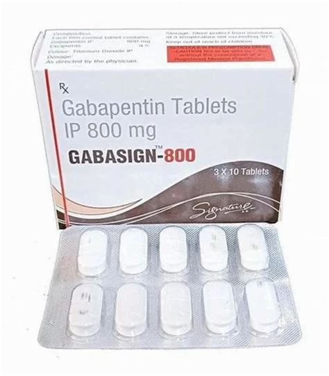 Gabasign 800mg Gabapentin Tablets At ₹ 500 Box Nagpur Id 2856562455262