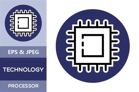 Technology Icon Processor Graphic By Beldonbenediktus Creative Fabrica