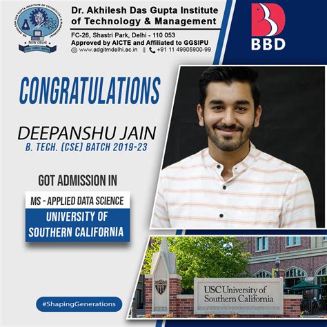 Congratulations Deepanshu Jain B Tech Cse Batch 2019 23 For