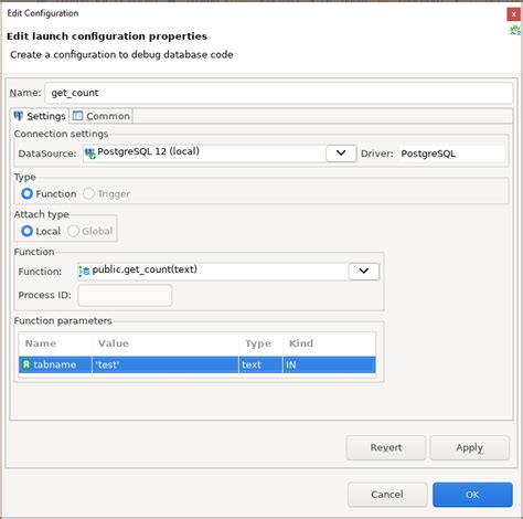 Database Debugger Postgresql Dbeaver Documentation