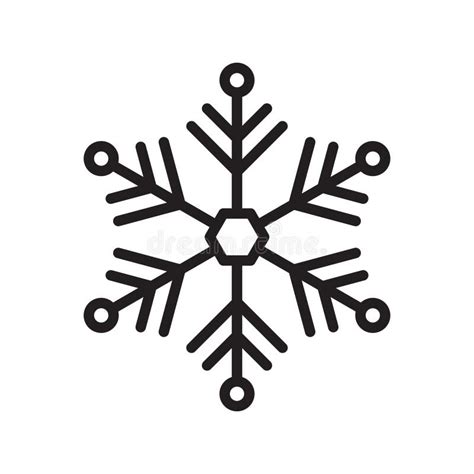Snowflake For Snow Design And Pattern Black Line Christmas Element