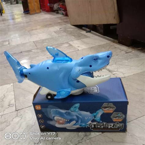 Shark With Light Sounds Battery Operated Hobbies And Toys Toys And Games