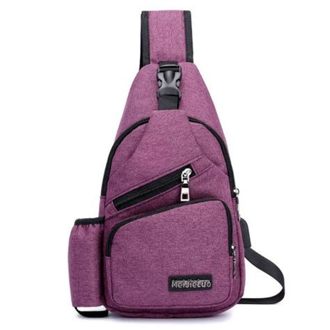 Bolsas De Pecho De Carga Usb Externas Unisex Paquete De Cintura De