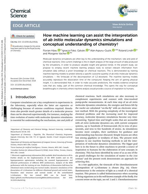 pdf how machine learning can assist the interpretation of ab initio