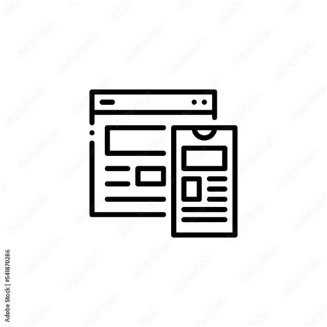 Responsive Design Icon Stock Vector Adobe Stock