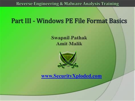 Reversing And Malware Analysis Training Part 3 Windows Pe File Format