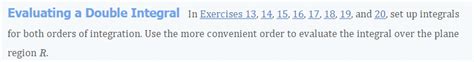 Solved Evaluating A Double Integral In Exercises Chegg