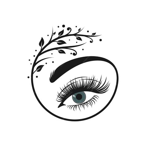 Premium Vector Eyelash Logo Design With Beauty Lashes Concept