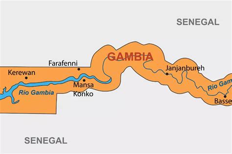 Regiones De Gambia Y Capital