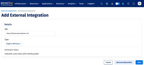 Jira Service Management Integration Device42