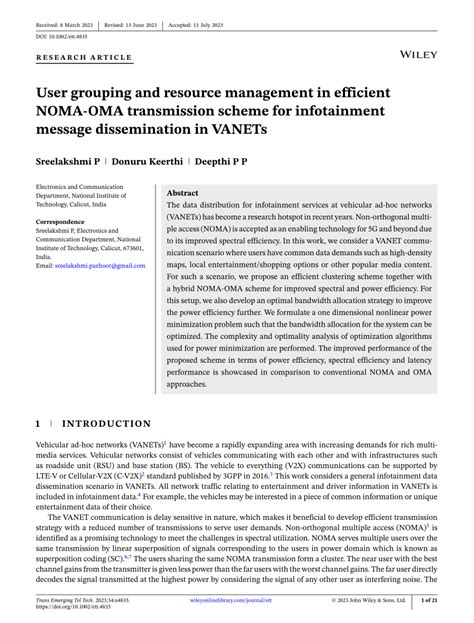 User Grouping And Resource Management In Efficient Noma‐oma Transmission Scheme For Infotainment