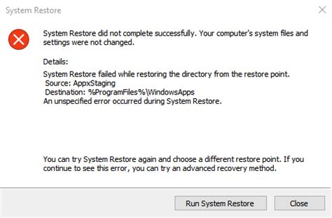 How To Fix System Restore Did Not Complete Successfully Windows Bulletin