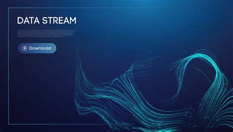 Data Stream Concept Visualization Royalty Free Vector Image