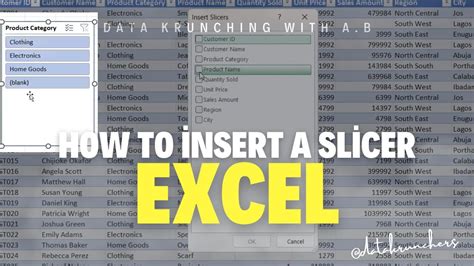 Yoruba Tech Inserting And Using Slicer To Filter Data On Excel Step By Step Tutorial Youtube