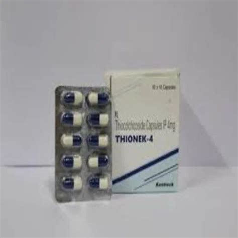 Thiocolchicoside 4 Mg Capsules At ₹ 2760 Box Thiocolchicoside Capsule In Nagpur Id 26058143248