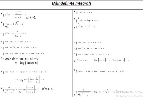 Cbse Class 12 Mathematics Integration Notes