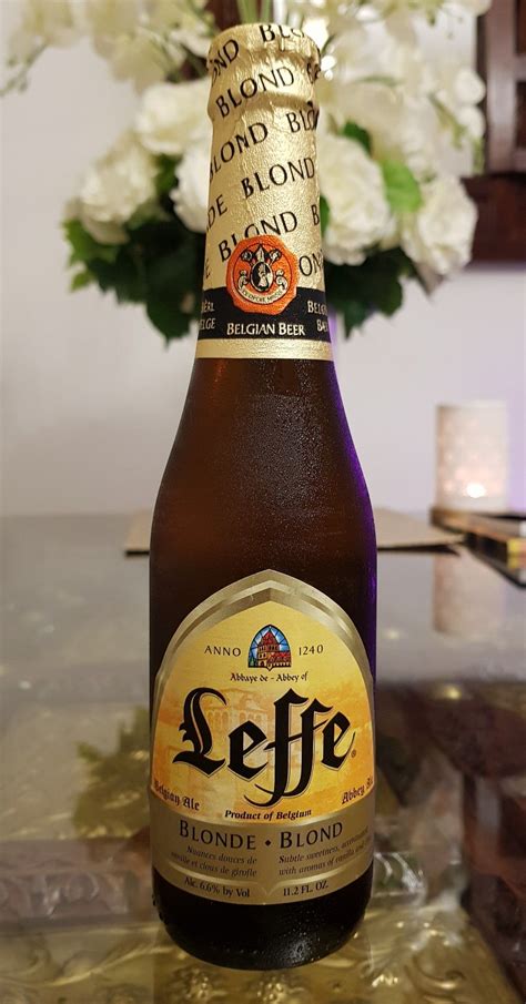 Belgian Leffe Full Bodied Deep Golden Abbey Ale Blond Subtle Sweetness