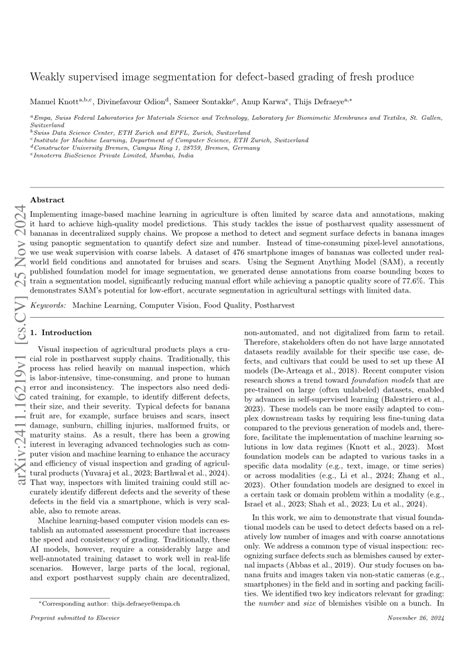 pdf weakly supervised image segmentation for defect based grading of