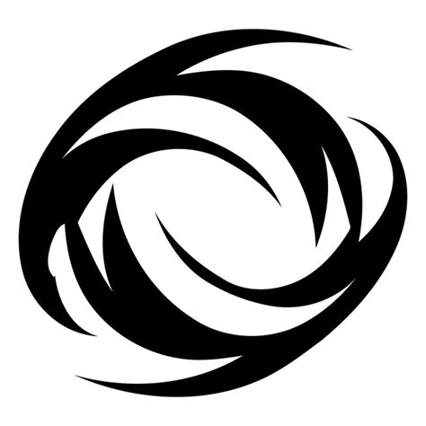 Abstract Swirl Design In Black And White Premium Ai Generated Vector