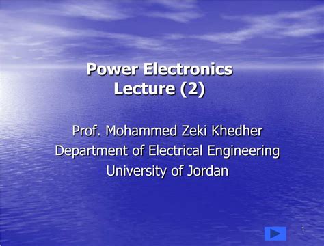 Ppt Power Electronics Lecture 2 Powerpoint Presentation Free