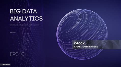 Artificial Intelligence Analytics Data Technology Science Concept Network Analysis Sphere