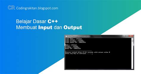 Belajar Dasar C Membuat Input Dan Output ~ Coding Rakitan Inspirasi Coding Terupdate