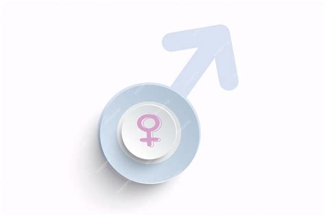 Premium Photo Hermaphrodite Concept With Male Symbol Containing