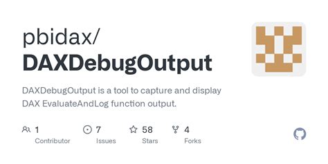 Github Pbidaxdaxdebugoutput Daxdebugoutput Is A Tool To Capture And Display Dax