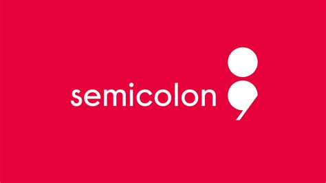 Semicolon Brand Identity Design Behance