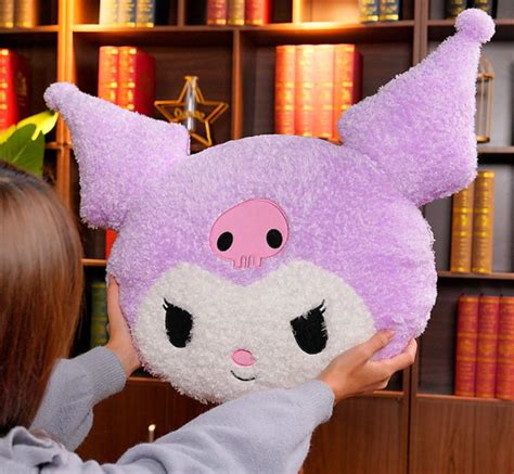 Kuromi Face Pillow Mulitple Colors Magicalverseshop